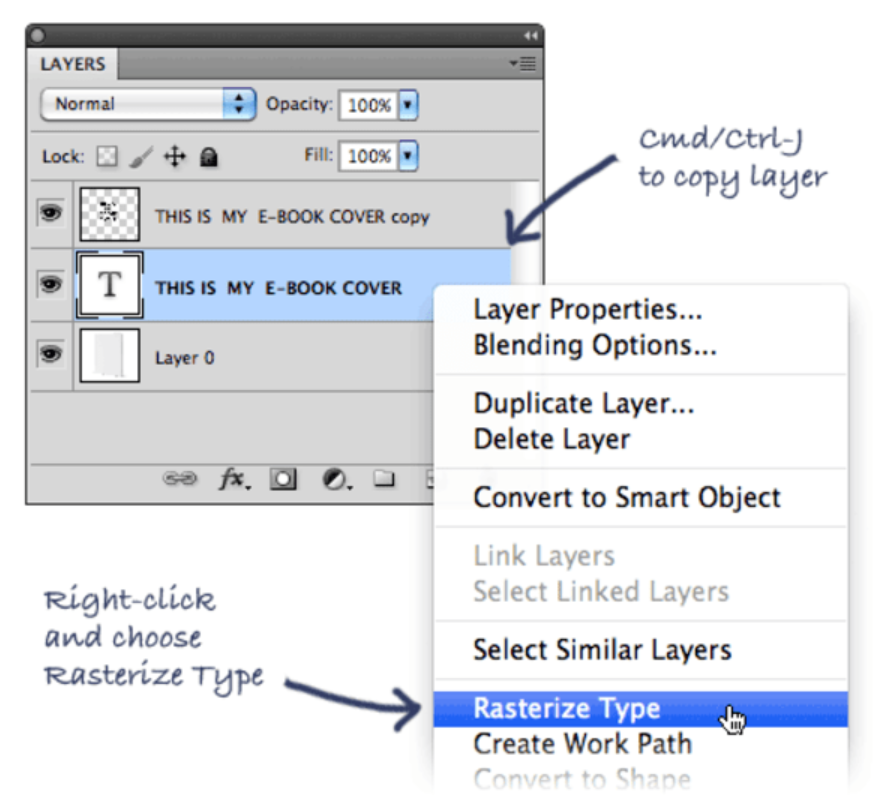 All about Rasterize Layer & how to work "lightning fast" in Photoshop
